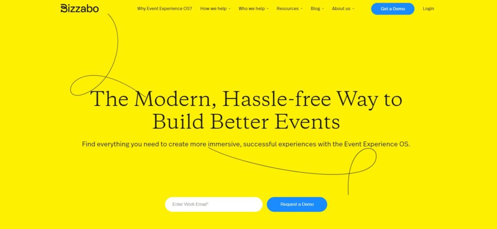 Bizzabo Hero Design Example – Draftss