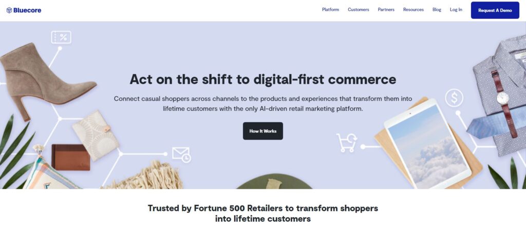 Bluecore Hero Design Example – Draftss