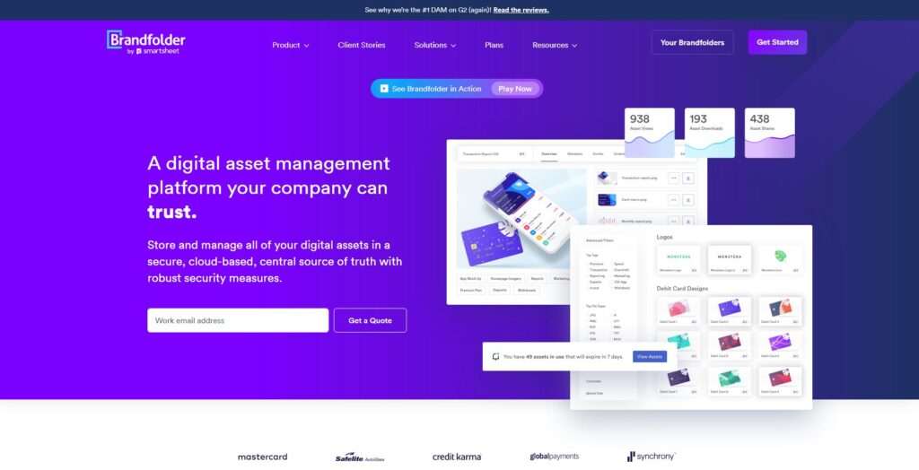 Brandfolder Hero Design Example – Draftss