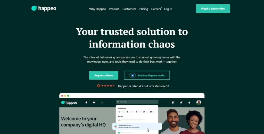 Happeo Hero Design Example – Draftss