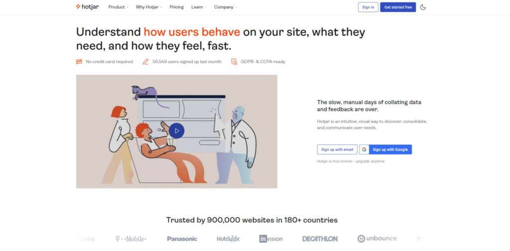 Hotjar Hero Design Example – Draftss