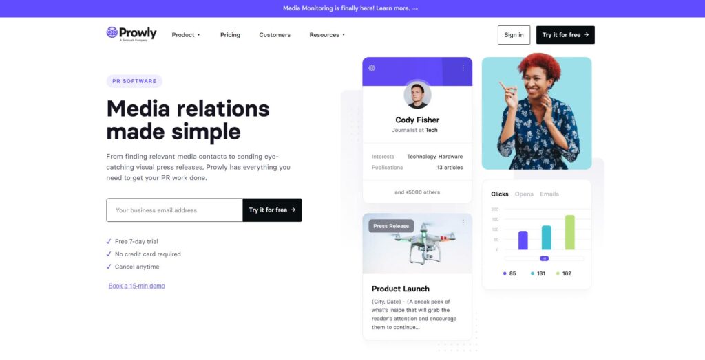 Prowly Hero Design Example – Draftss