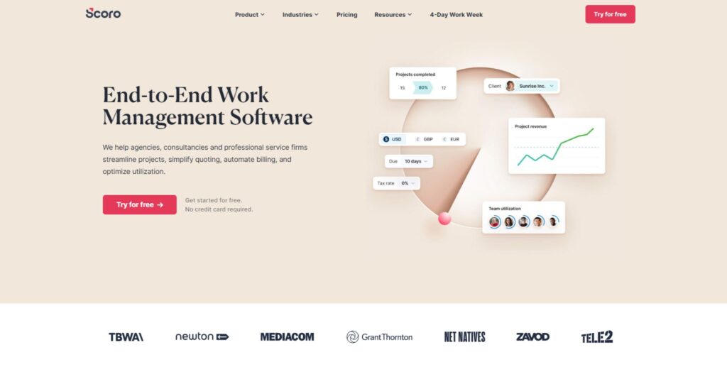 Scoro Hero Design Example – Draftss