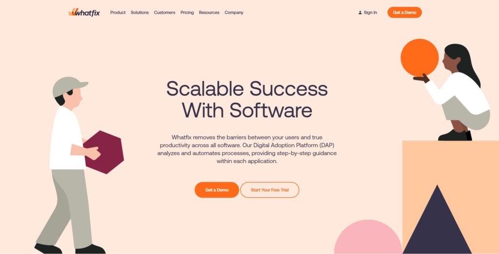 WhatFix Hero Design Example – Draftss
