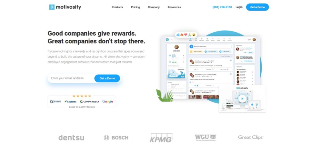 Motivosity Hero Design Example – Draftss