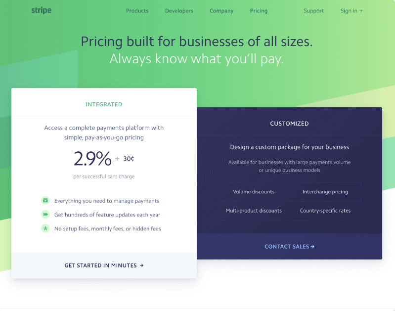 Stripe Pricing Page Designs Example – Draftss