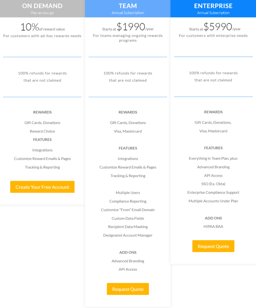 Rybbon Pricing Page Designs Example – Draftss