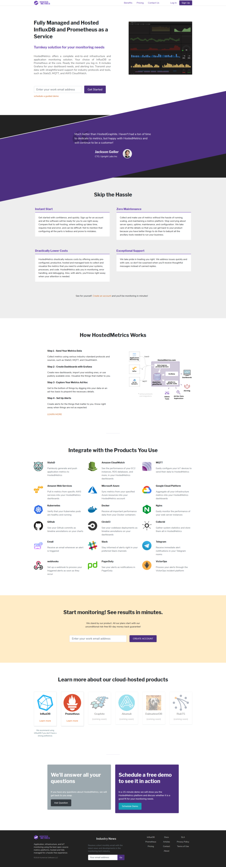 Design UI UX for InfluxDB & Prometheus as a Service - Draftss
